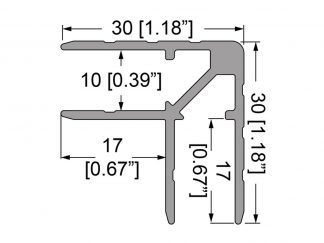 Cornière double 10mm - Vexi